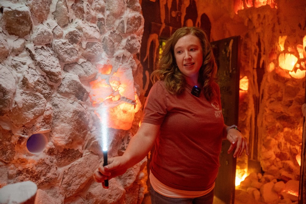 Mayor Whitfield Visits Indianapolis Salt Cave | City of Lawrence, Indiana